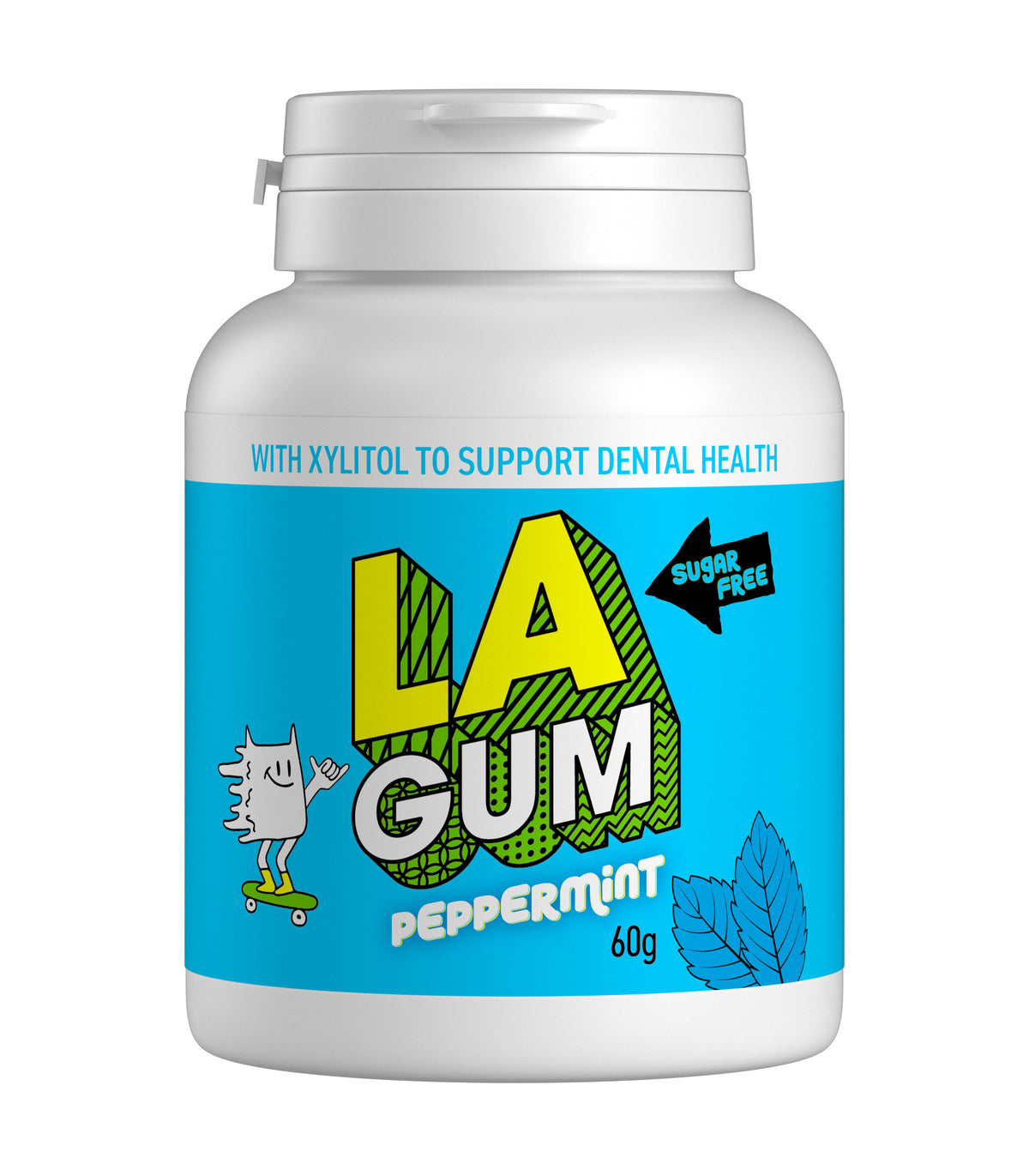 LA Gum Peppermint Gum. Box of 24 - 4 x 6 packs | LA Gum au